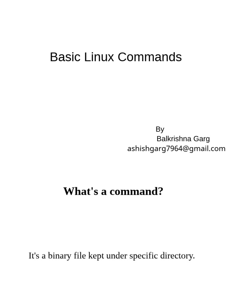 Essential Linux Command Guide | PDF | Computer File | Unix