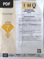 Nso Sample Paper Class-7 2025-26 | PDF