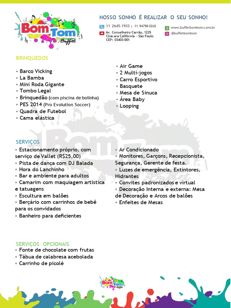 Cardápio Novo Bom Tom | PDF | Culinária ocidental | Culinária