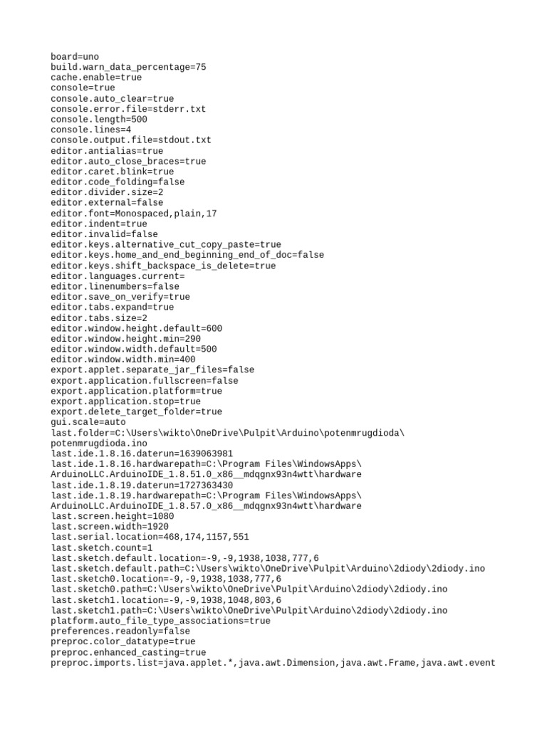 preferences | PDF | Microsoft | Computer File