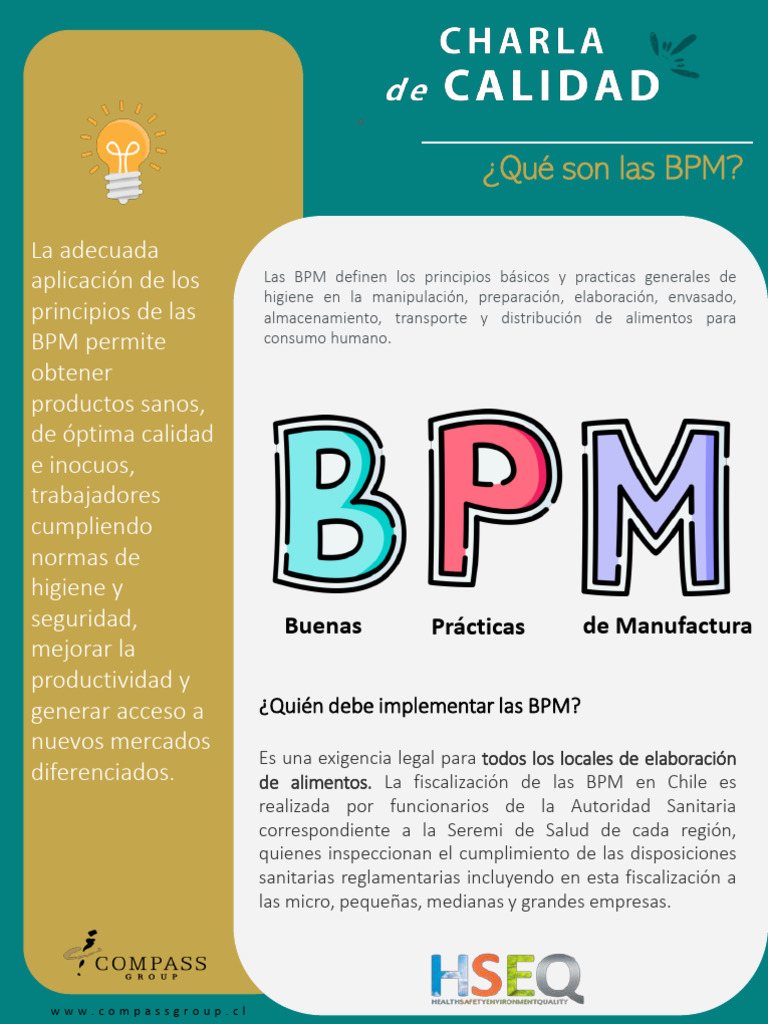 Charla de Calidad #23 - Qué Son Las BPM | PDF