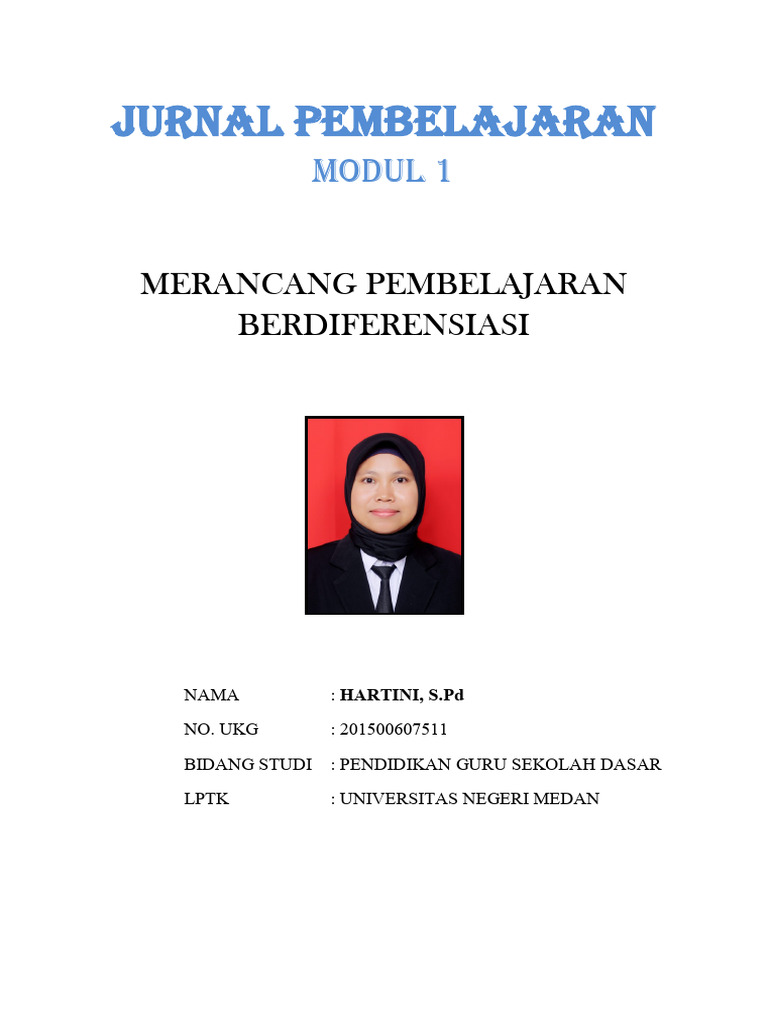 Jurnal Pembelajaran Ku Modul 1 Diferensiasi | PDF