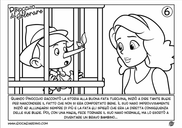 Pinocchio in Sequenze Da Colorare 6 (1) | PDF