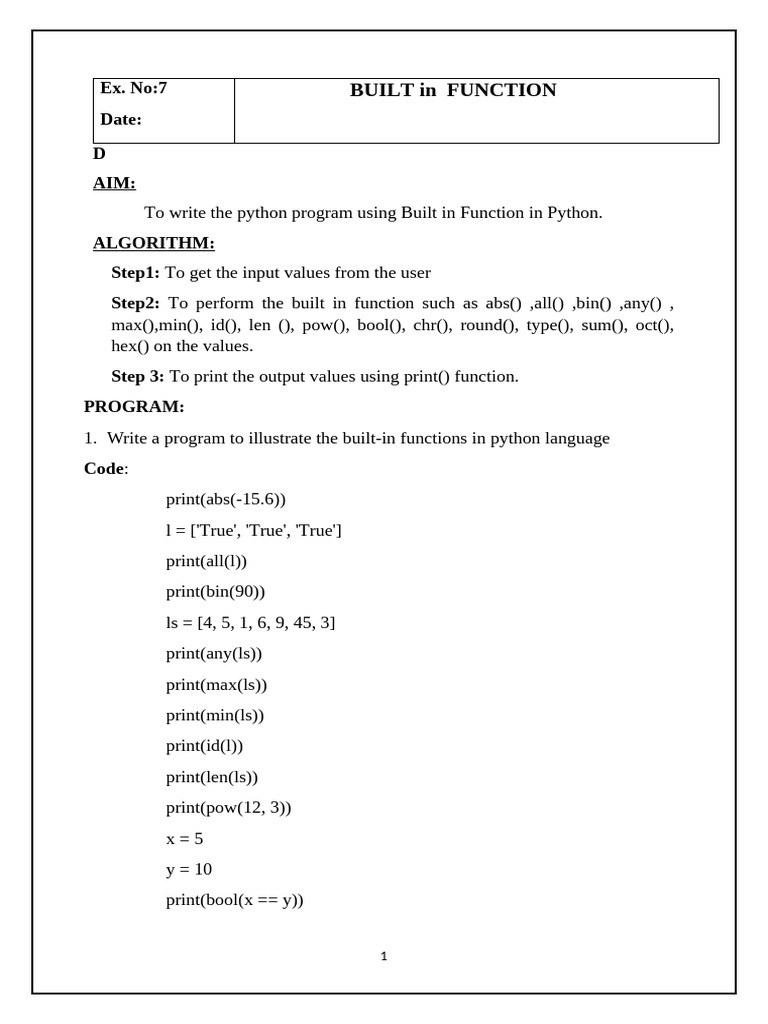 Experiment 7 7 | PDF