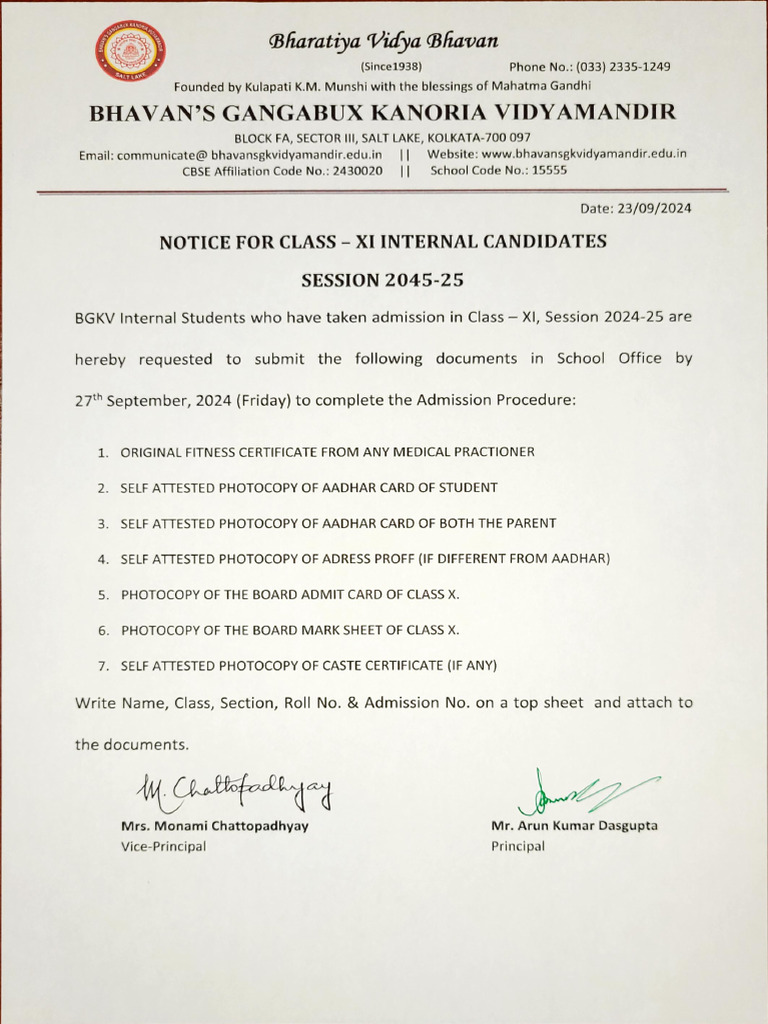 Internal Candidates Documents | PDF