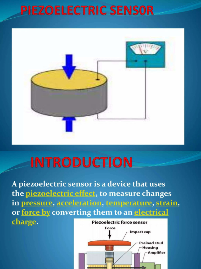 Piezo Electric Sensor | PDF