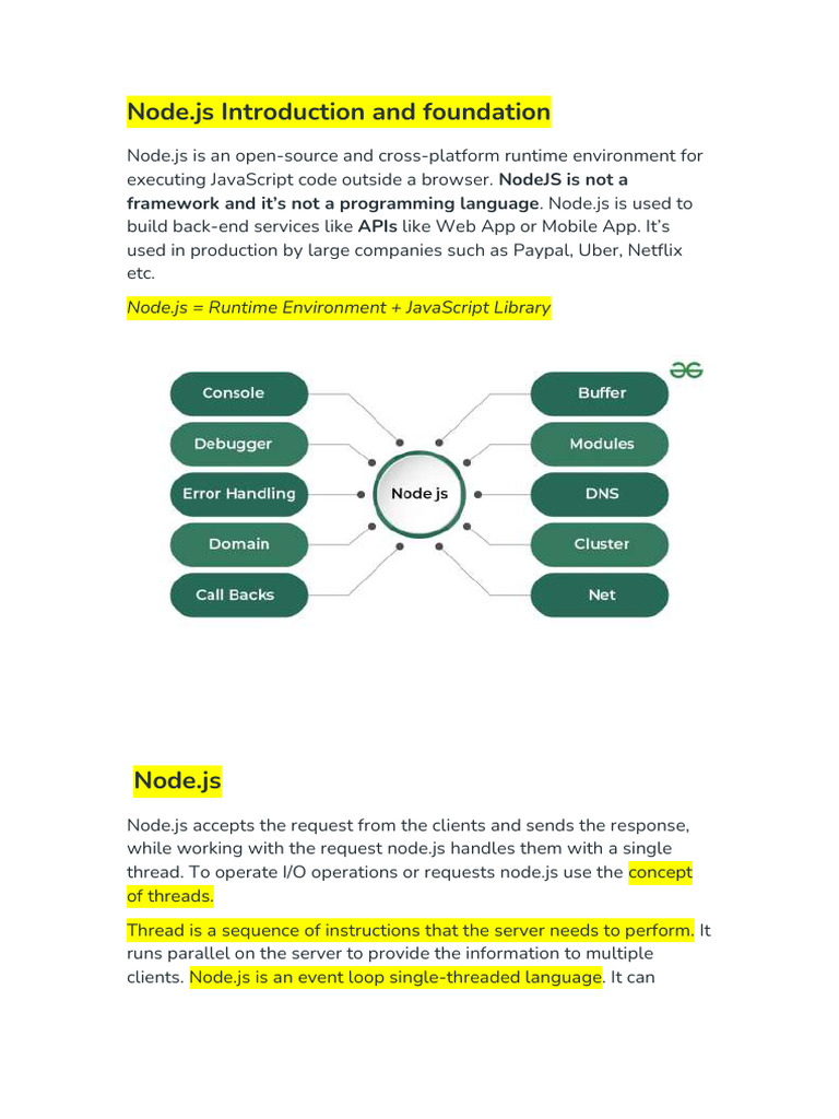 Node Js Notes by Tishant Agrawal | PDF | Computer Engineering ...