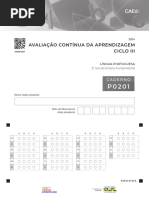 Prova Parana 1ed 2025 2ano Cad1 LP Aplicador | PDF