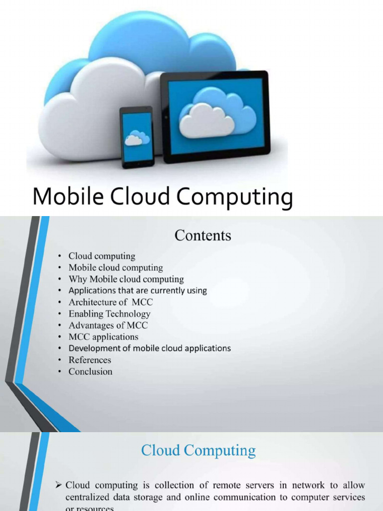 Mobile Cloud Computing | PDF