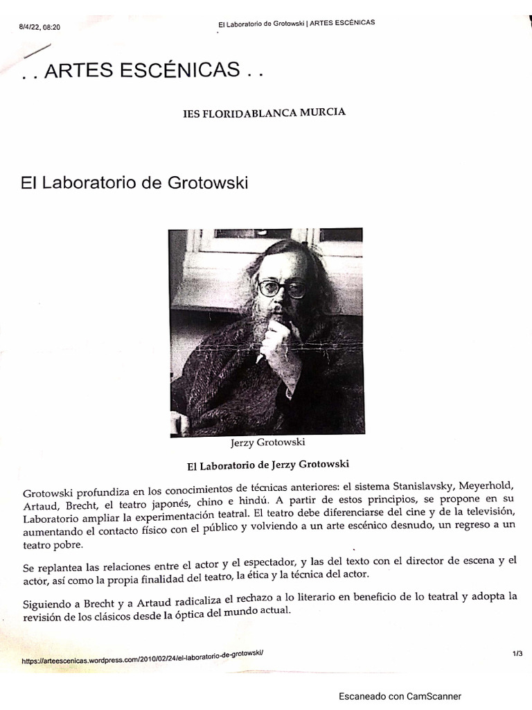 Grotowski | PDF