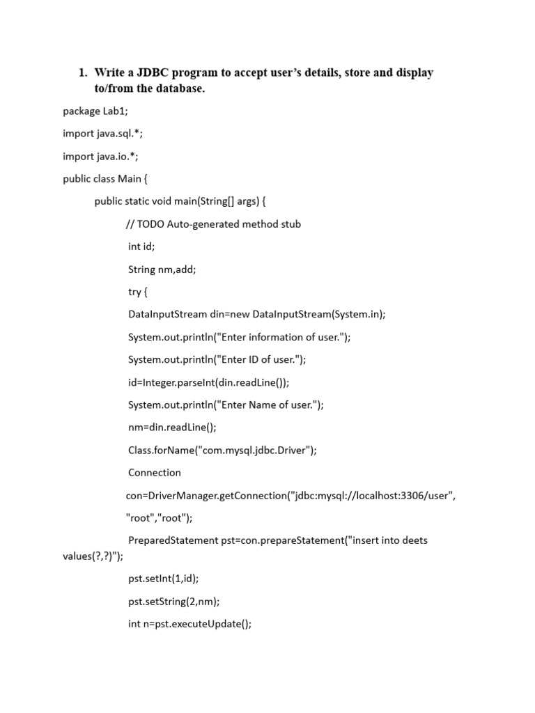 Java Lab | PDF | Java Platform | Software Java Lab | PDF | Java Platform | Software