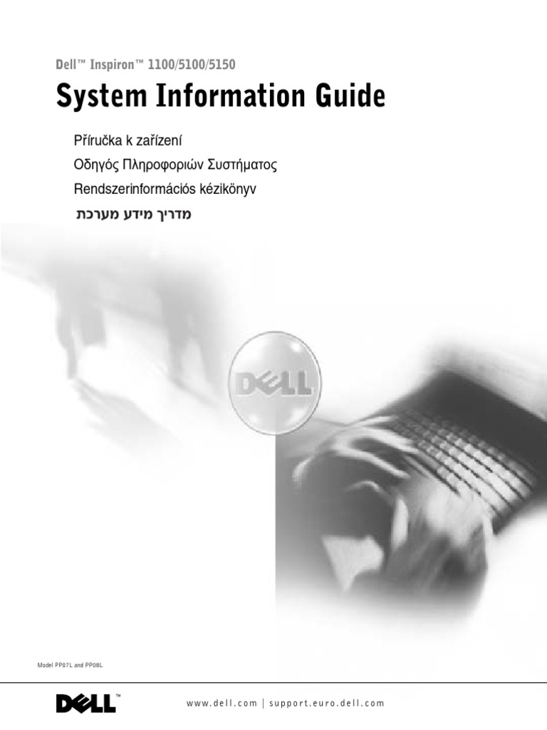 common_inspiron-1100_setup guide2_en-us | PDF | Electrostatic Discharge ...