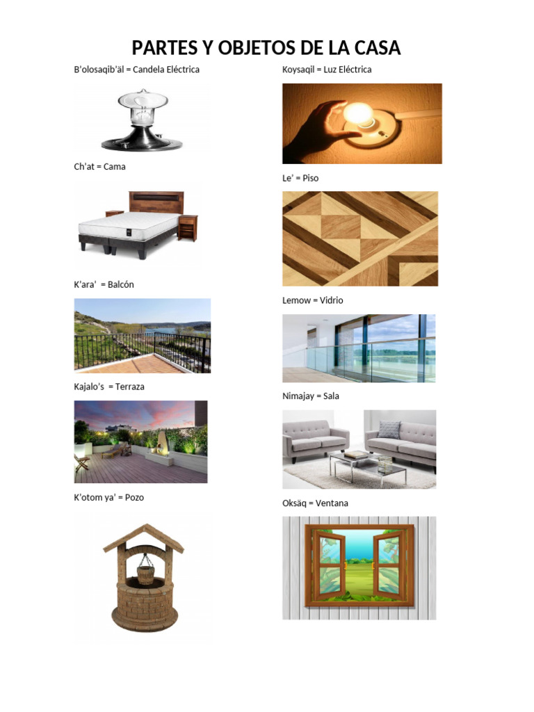 Partes y Objetos de La Casa | PDF