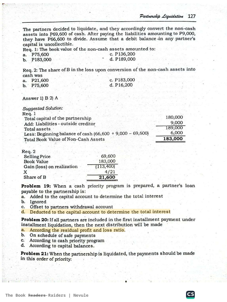 Liquidation Theories | PDF | Book Value | Interest