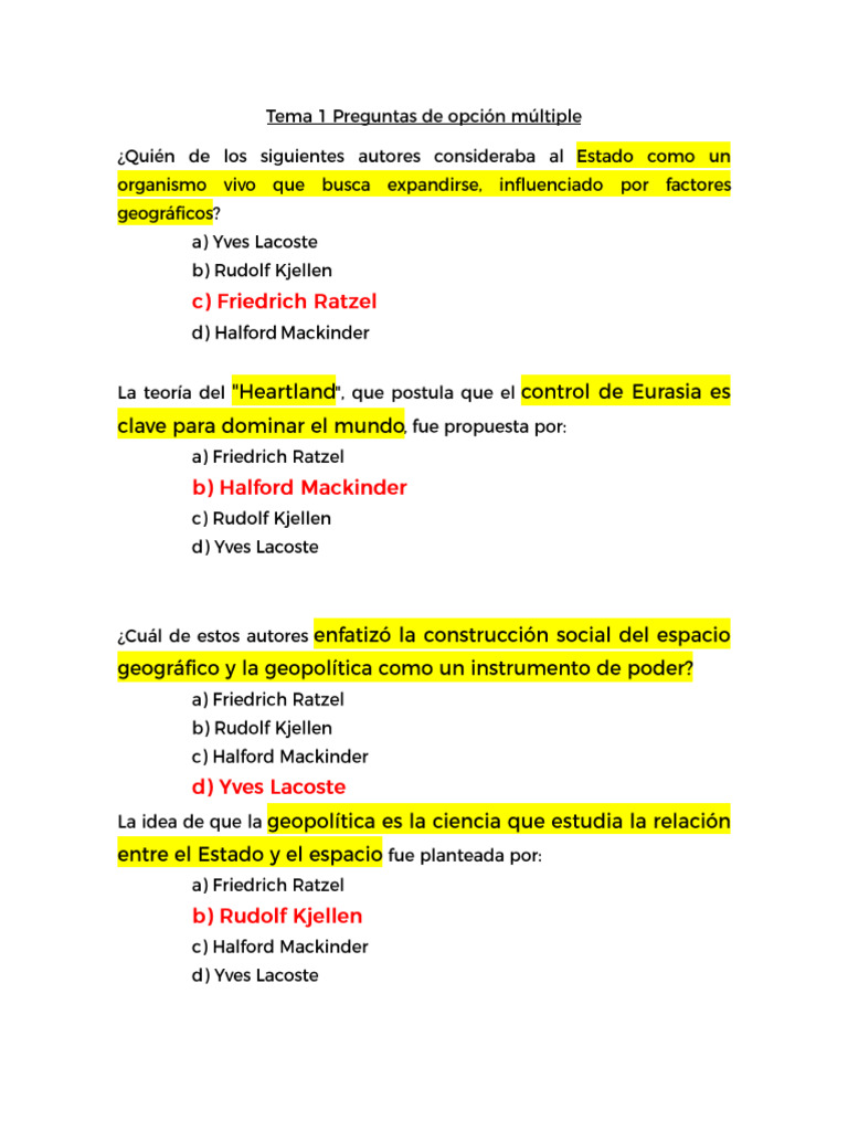 PREGUNTAS GEO MOD | PDF
