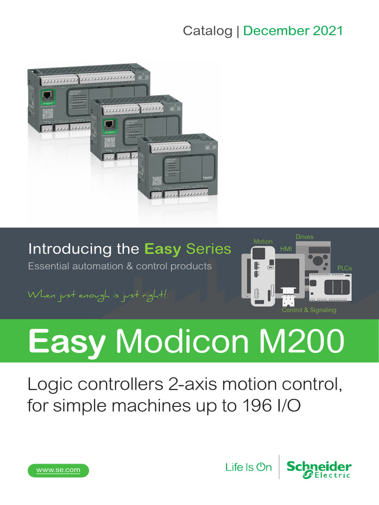 Catalog - Easy Modicon M200 Logic Controllers 2-Axis Motion Control For Simple Machines Up To ...