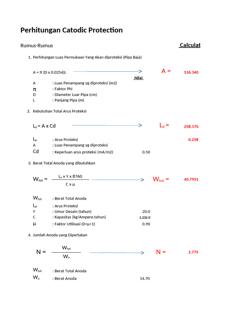 Calculate Catodic Protection System | PDF