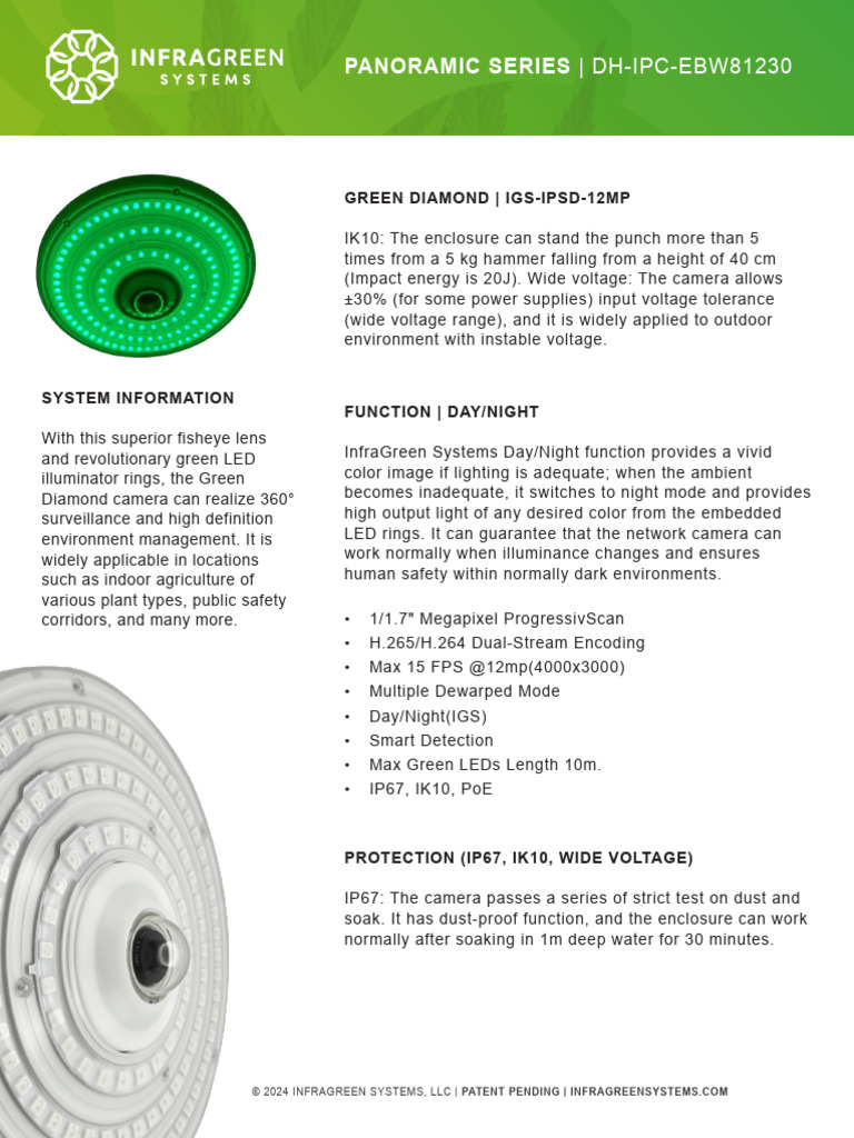 IGS Camera Spec Sheet 03.07.24 Rev 2 | PDF | Camera | Video