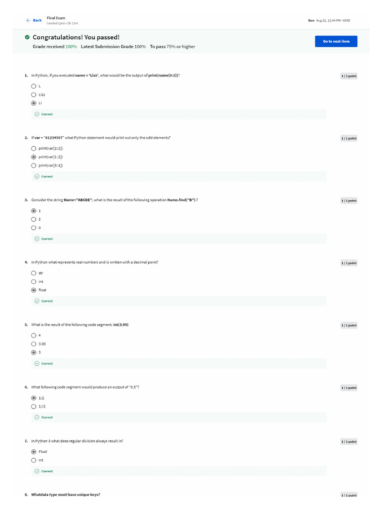 Final Exam - Quiz | PDF