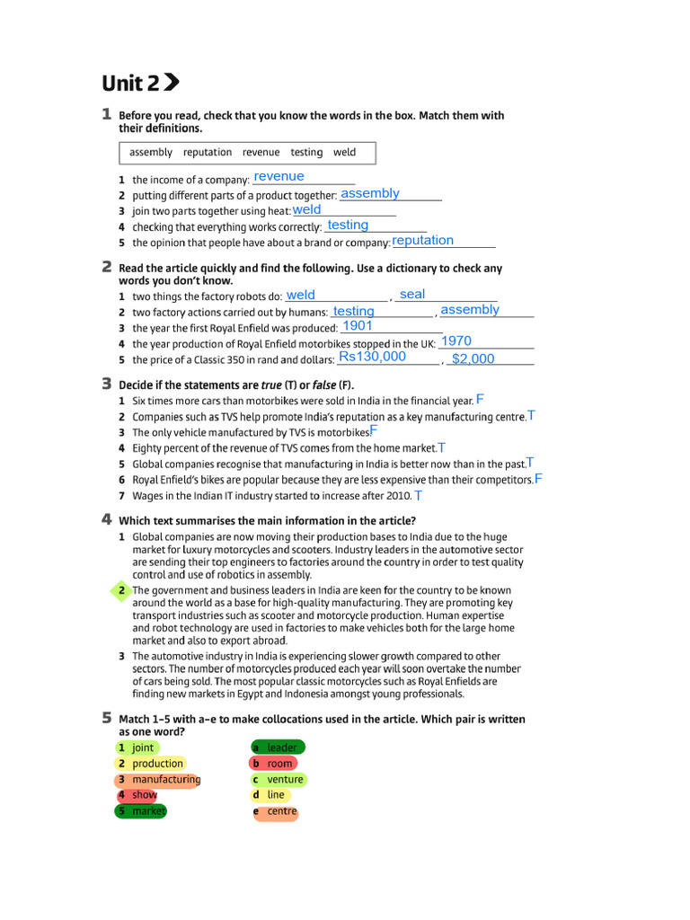 d4 U2 Extra Reading | PDF