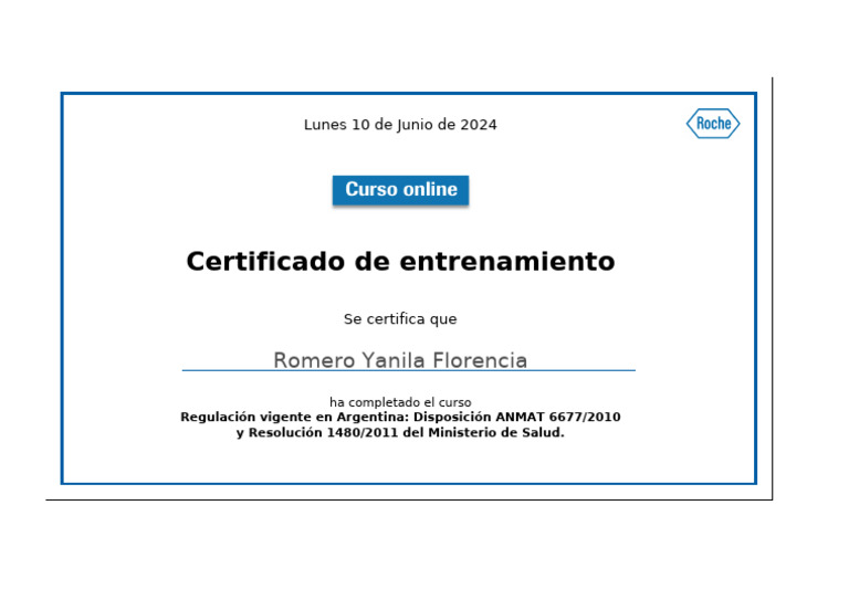 Certificado Anmat | PDF