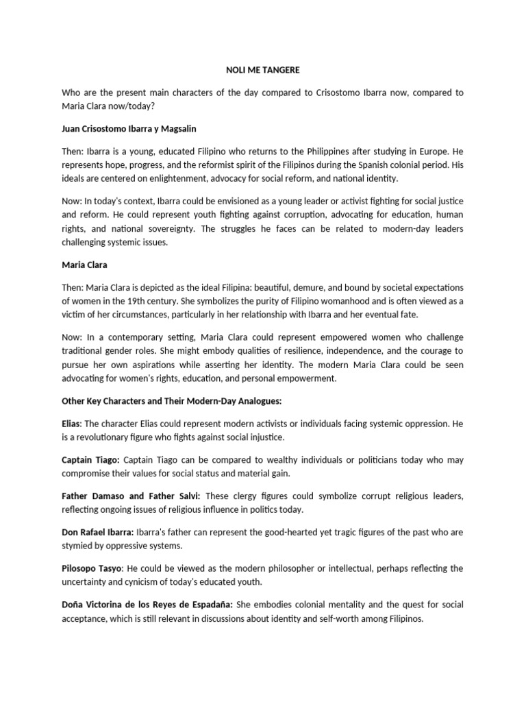 NOLI ME TANGERE-WPS Office | PDF
