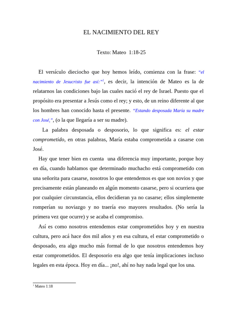 C-2 El Nacimiento Del Rey | PDF | María, madre de Jesús | Jesús