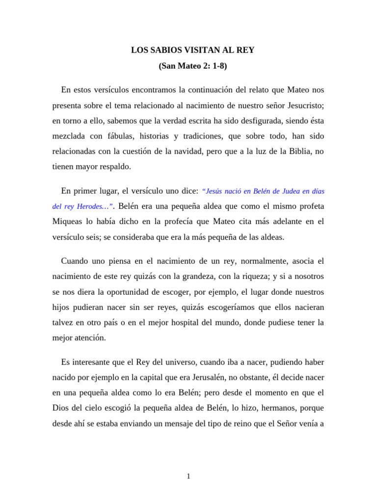 C-3 Los Sabios Visitan Al Rey | PDF | Natividad De Jesus | Abrahán