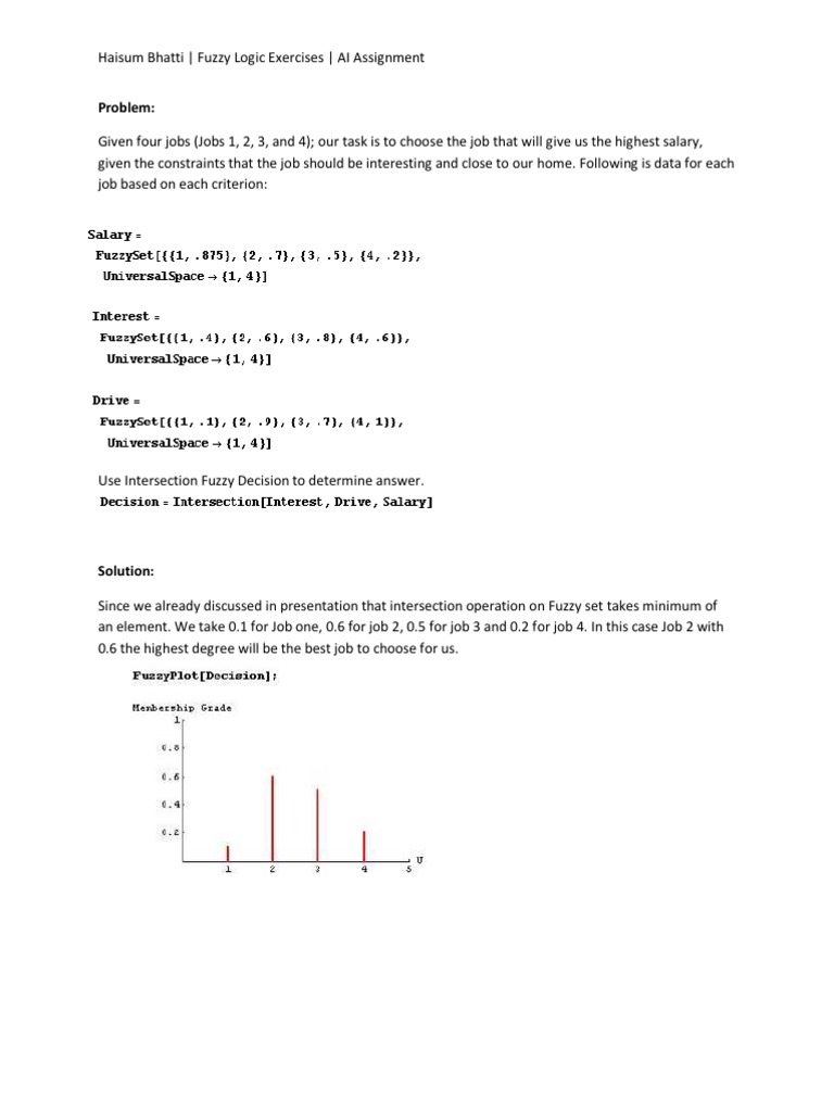 Fuzzy Sets Exercises | PDF