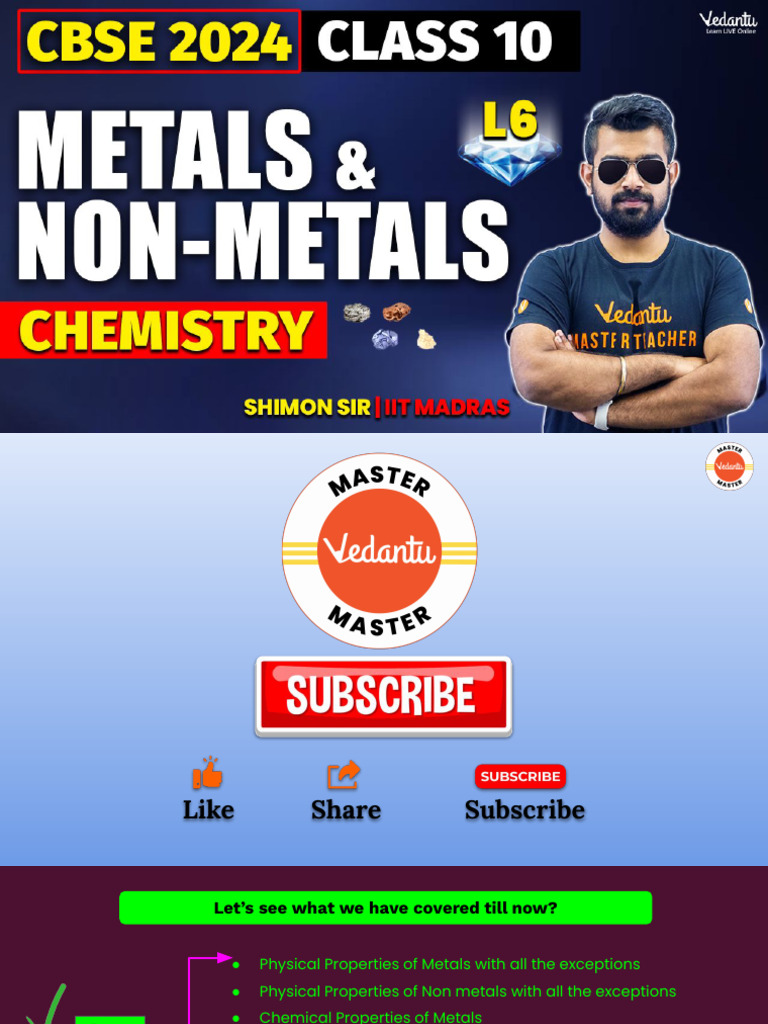 Metals and Non Metals - Part 6 | PDF | Metals | Ore