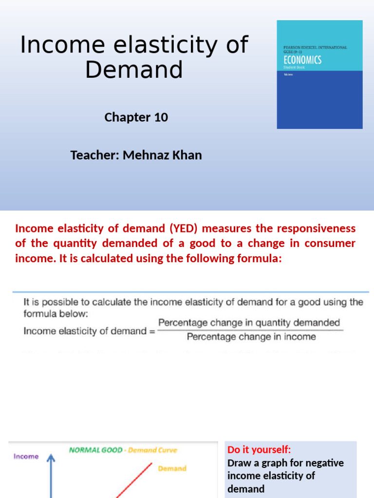 Lecture 6. Income elasticity of Demand | PDF | Demand | Elasticity ...