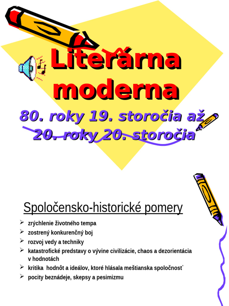 Svetová Literárna Moderna A | PDF