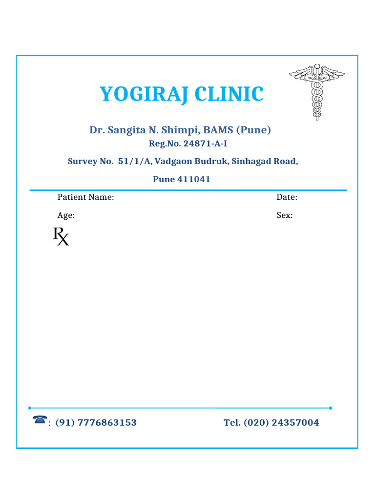 Dr. Sangita N. Shimpi Prescription 1 | PDF