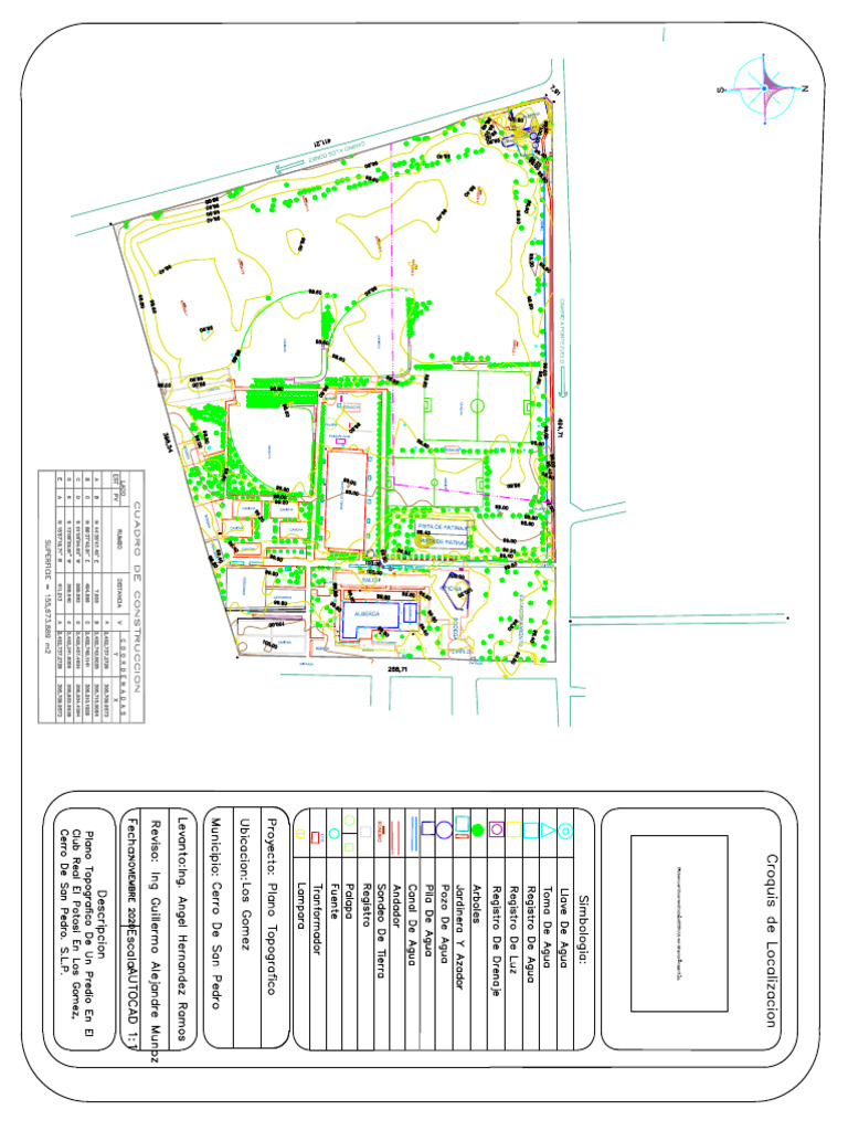 Plano Topografico Model (1) | PDF
