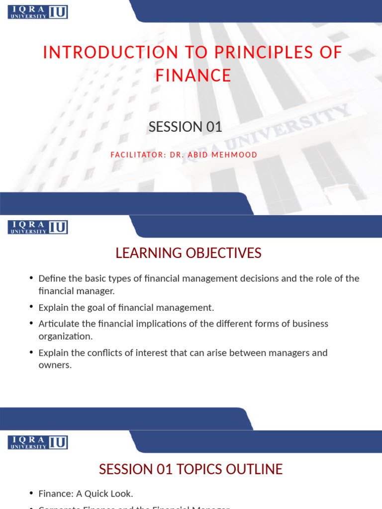 Lecture 01 (Fundamentals of Corporate Finance) | PDF | Stocks | Sole Proprietorship