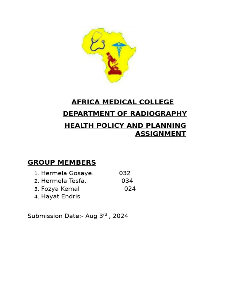 Health Policy Assignment 1 | PDF