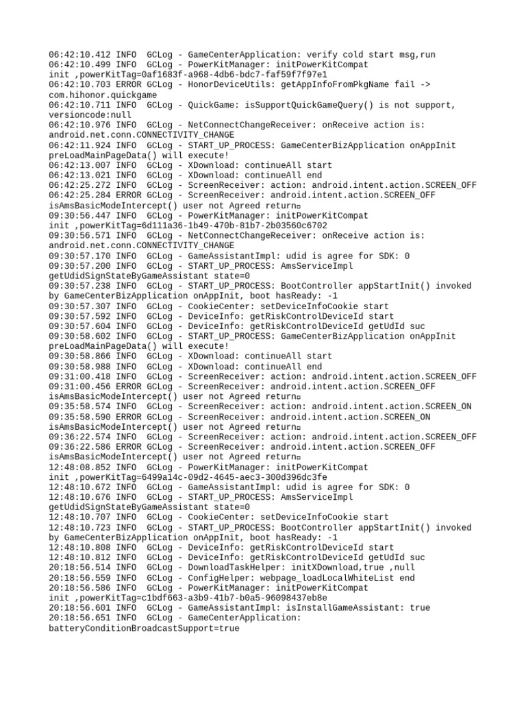 GameCenter Application Log Analysis | PDF