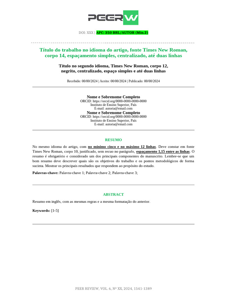 Template PRW SET-24 | PDF | Abstract (resumo)