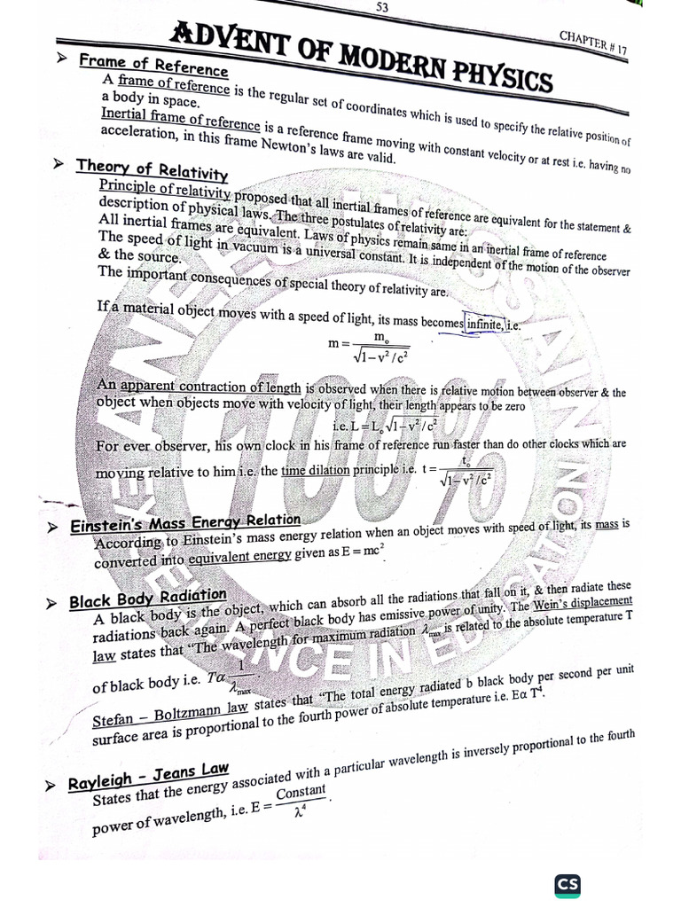 Dawn of Modern Physics | PDF