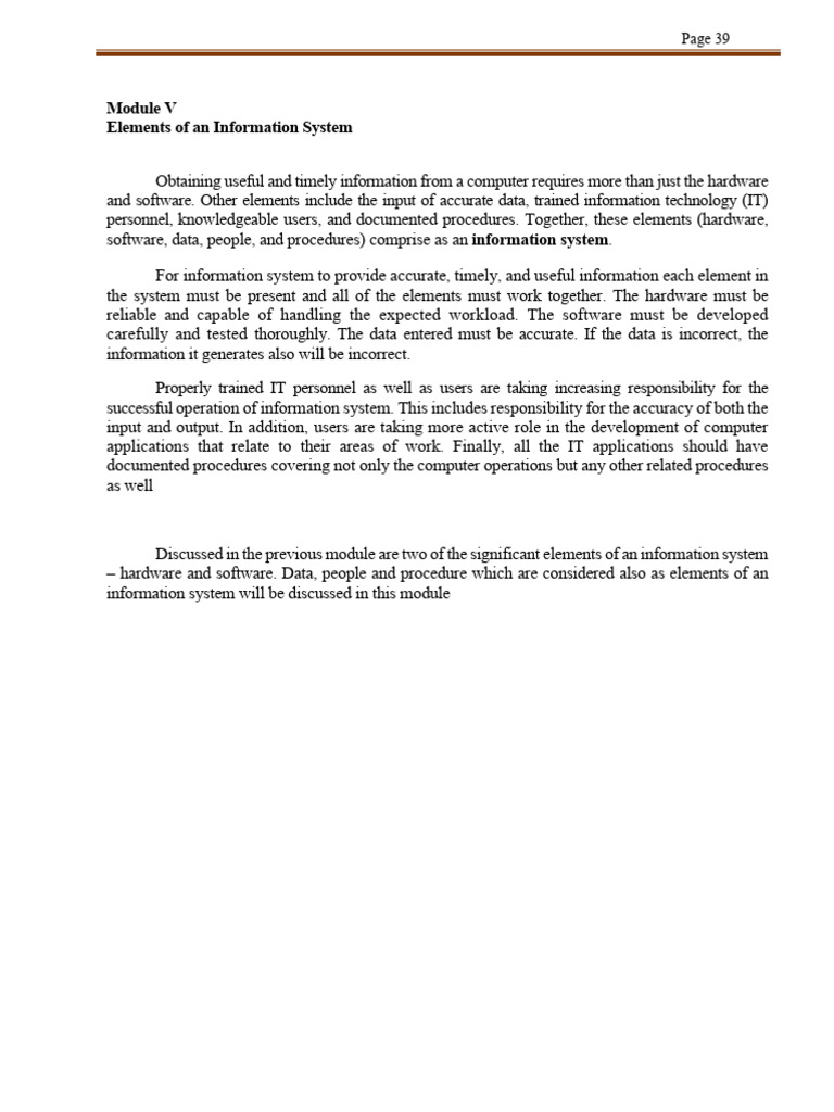 Elements of Information Systems | PDF | Domain Name | Byte