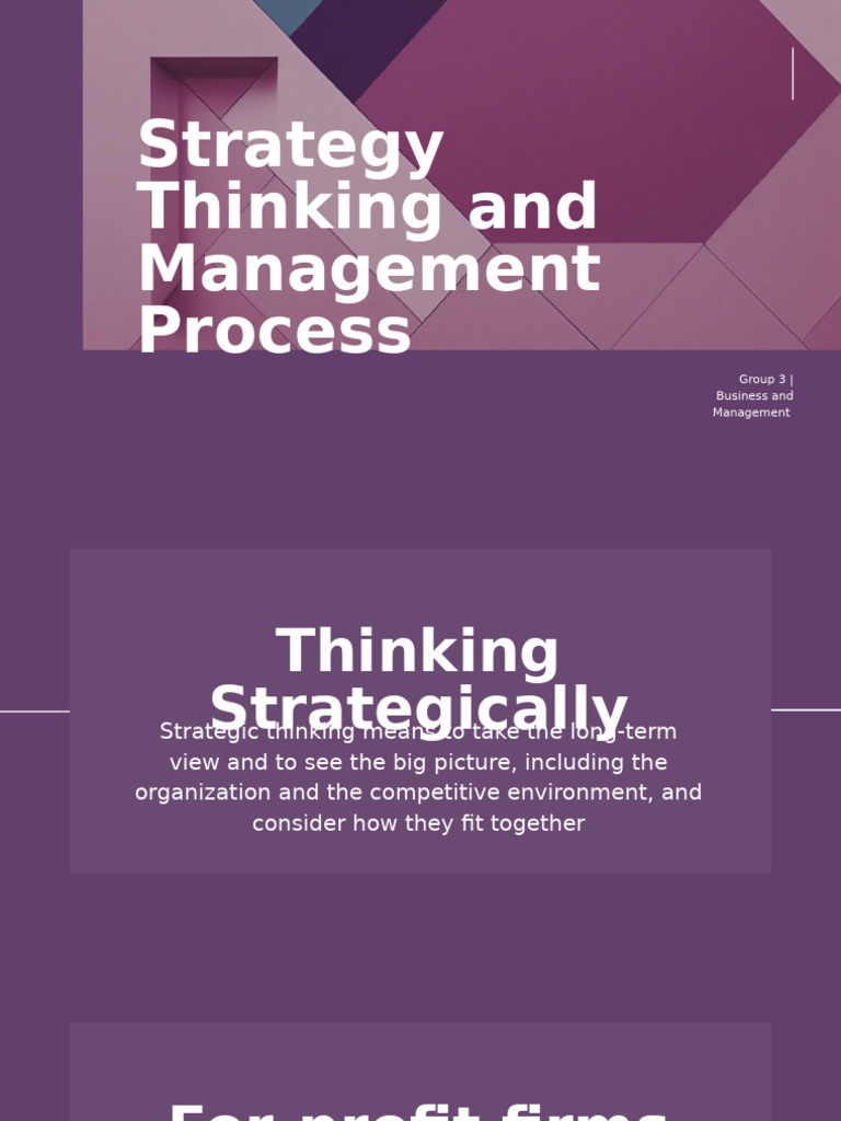 Group 1 Strategy Thinking | PDF | Strategic Management | General Electric