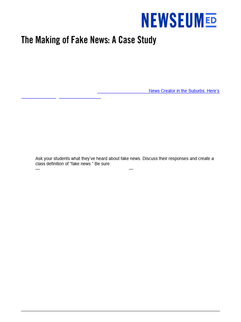 Lesson-Plan-MLBP-ACA-The-Making-of-Fake-News | PDF