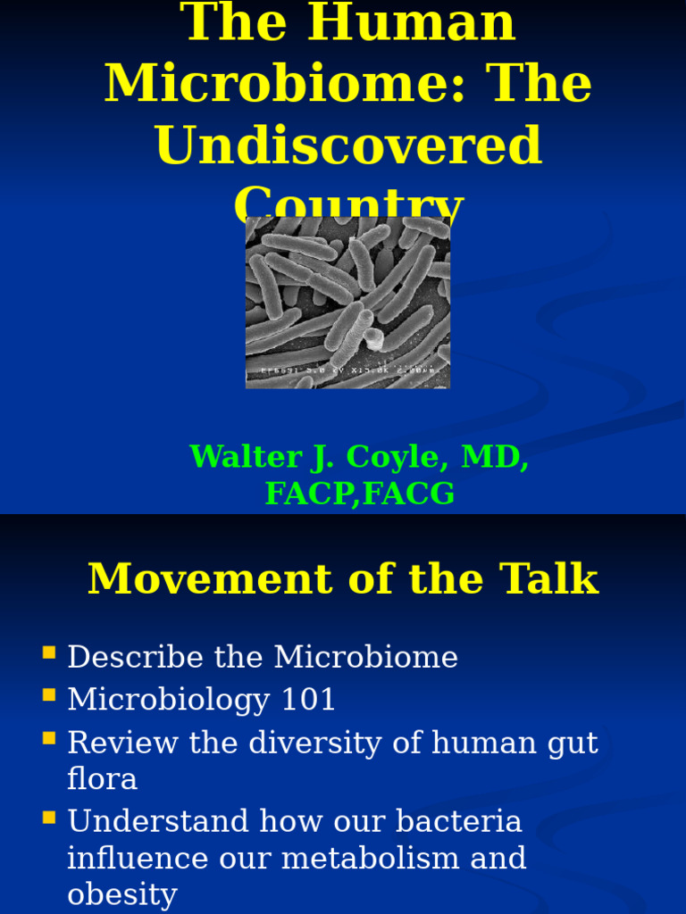 Microbiome Presentation | PDF | Probiotic | Microbiology