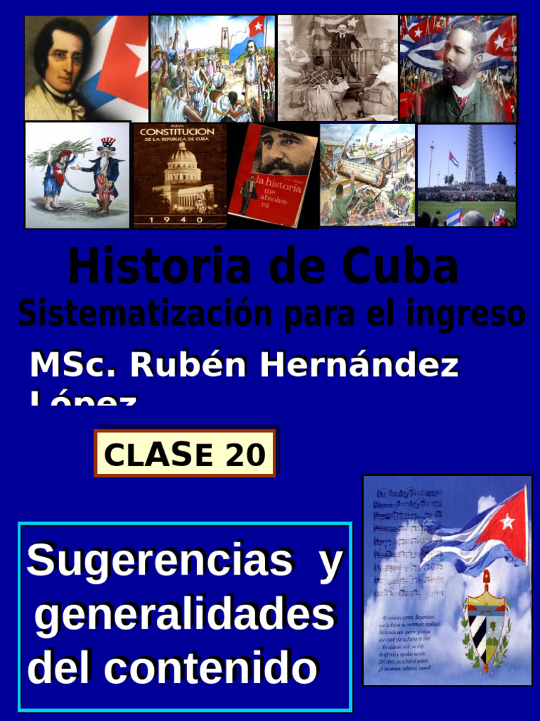 Generalidades de Historia de Cuba. Personalidades | PDF