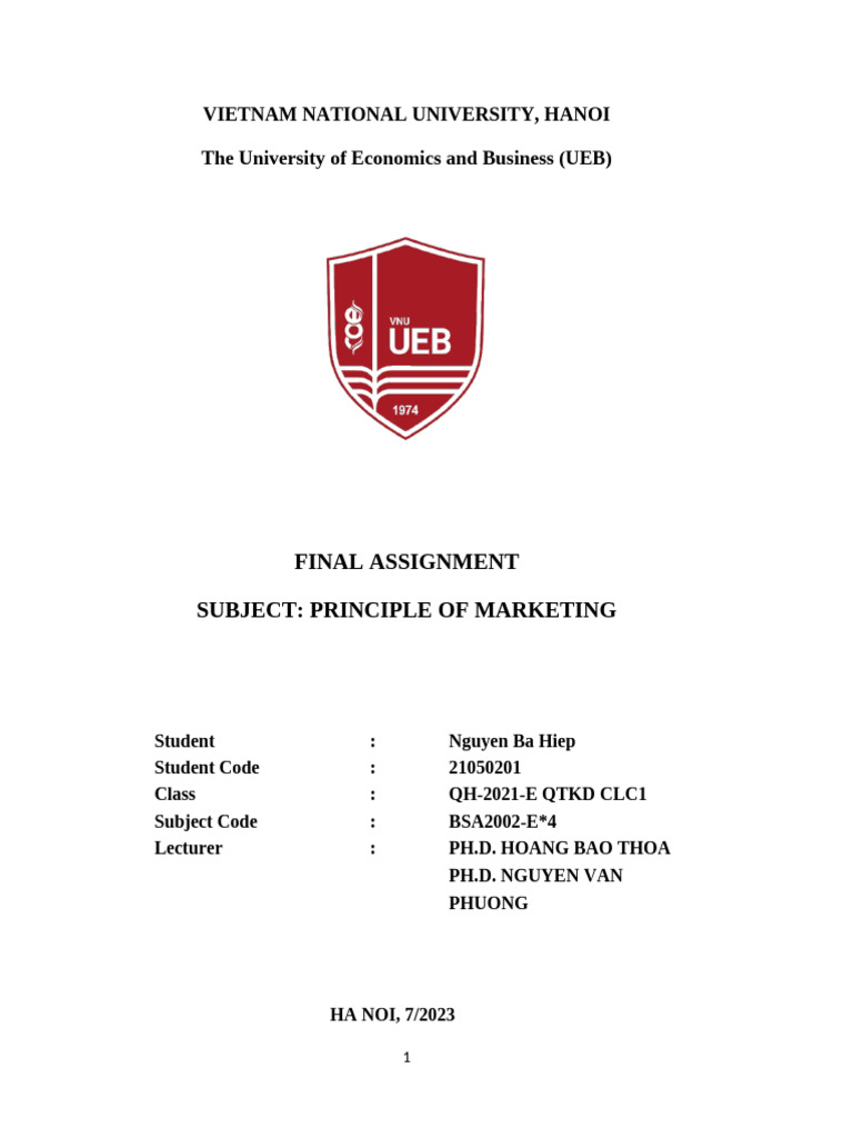 Vietnam National University, Hanoi The University of Economics and ...