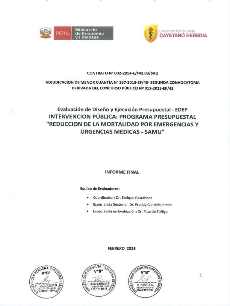 2016 Informe SAMU | PDF