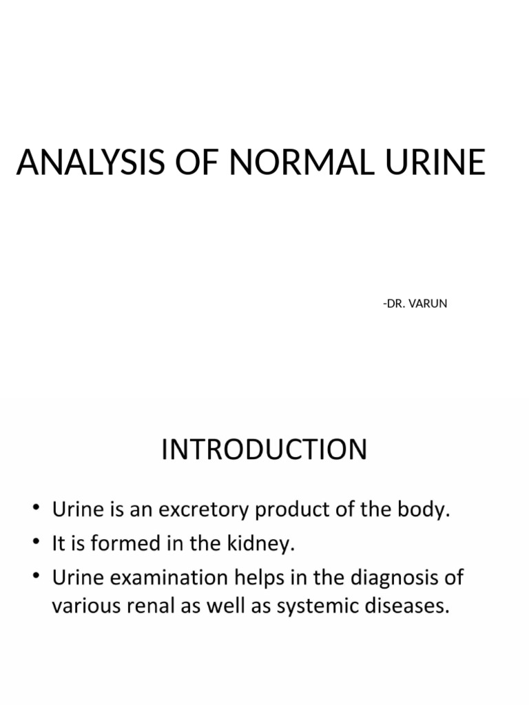 Normal Urine Analysis-Varun_1 | PDF
