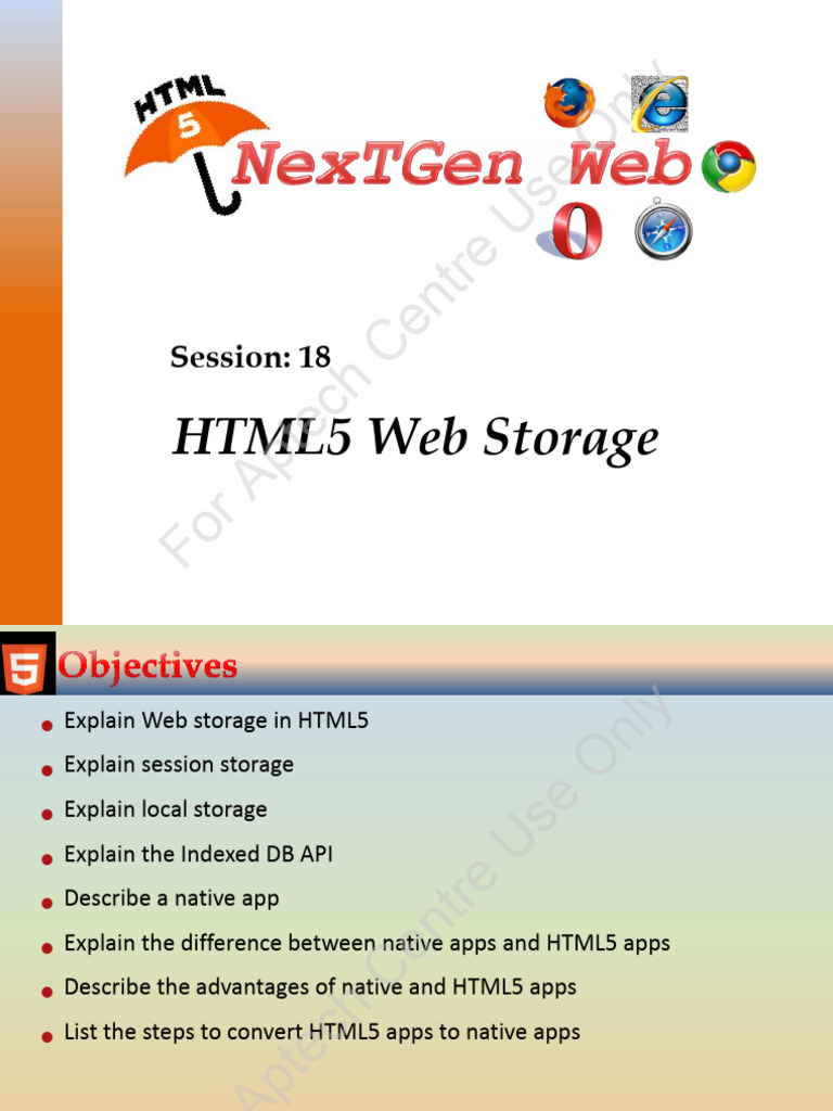 HTML5 XP_Session 18 | PDF | Http Cookie | World Wide Web