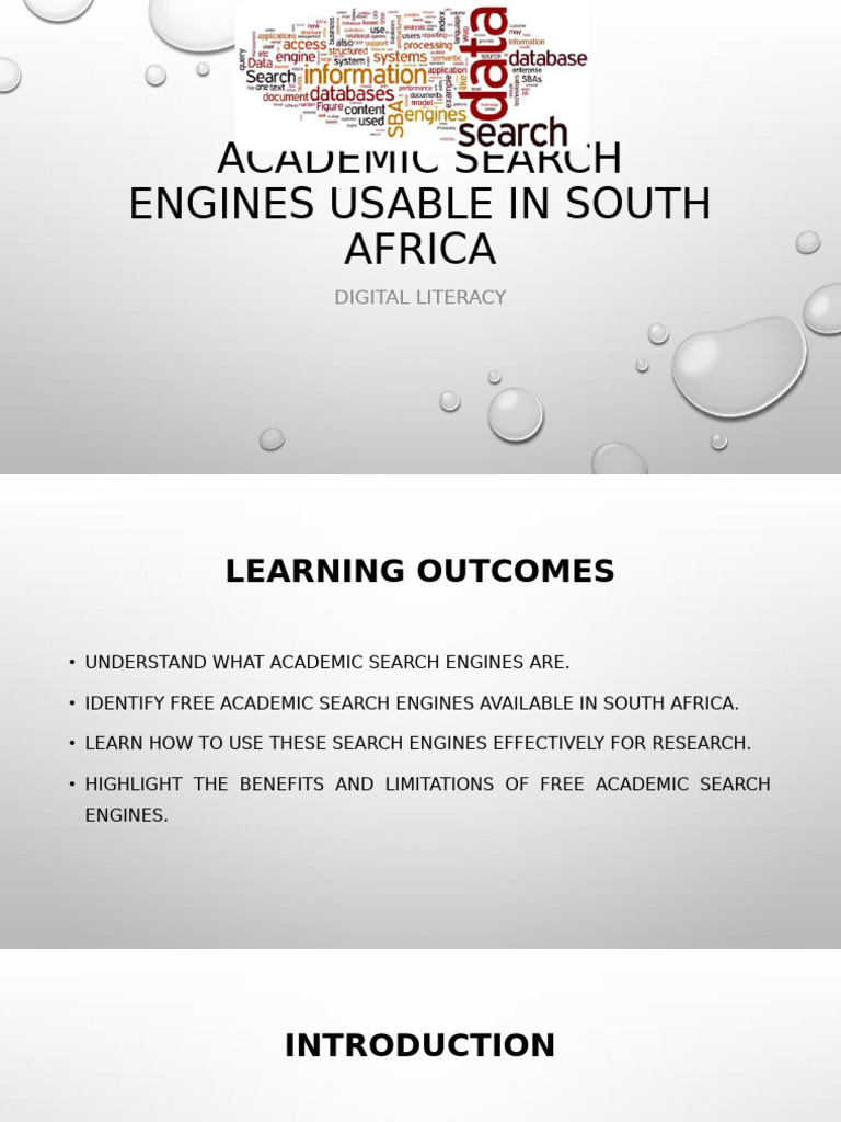 Free Academic Search Engines SA | PDF | Open Access | Academic Publishing