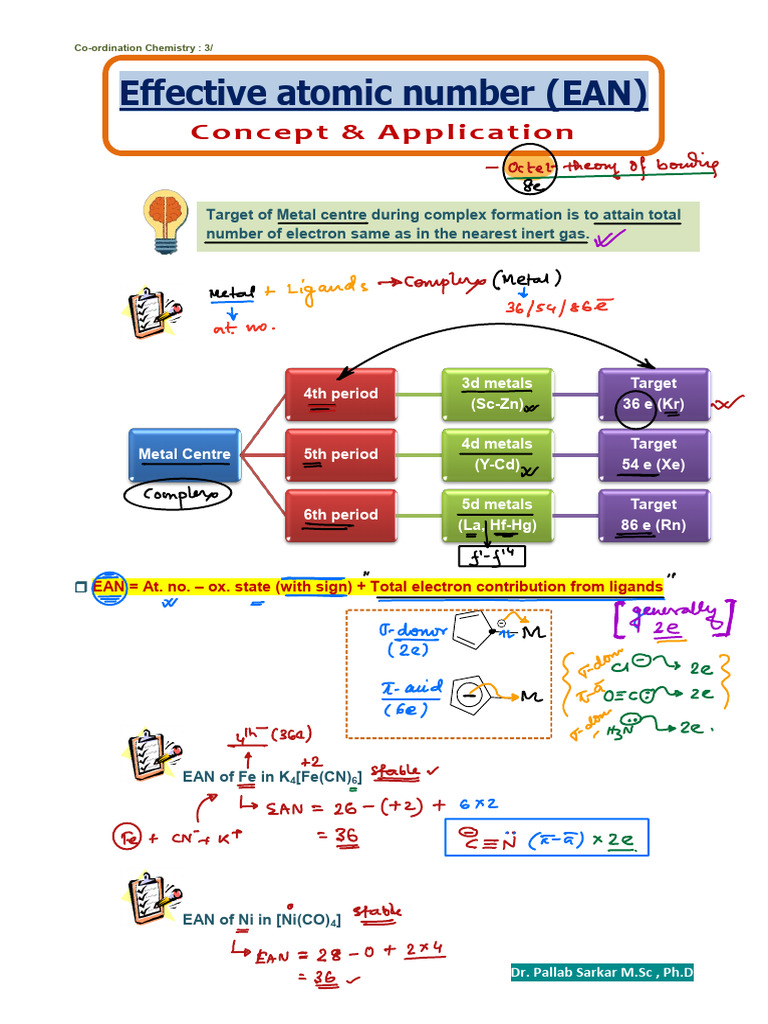3 - Effective Atomic Number (EAN) | PDF